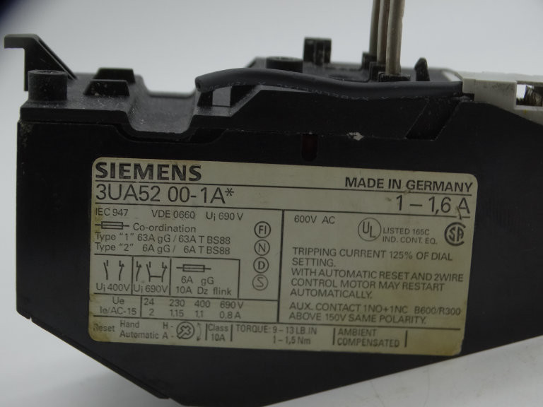 Siemens 3UA5200-1A Relay