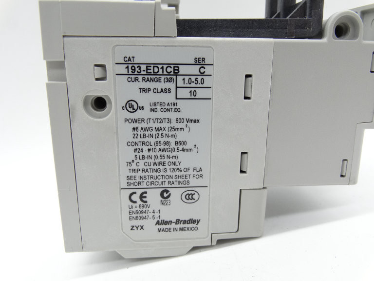 Allen Bradley 193-ED1CB Series C Relay