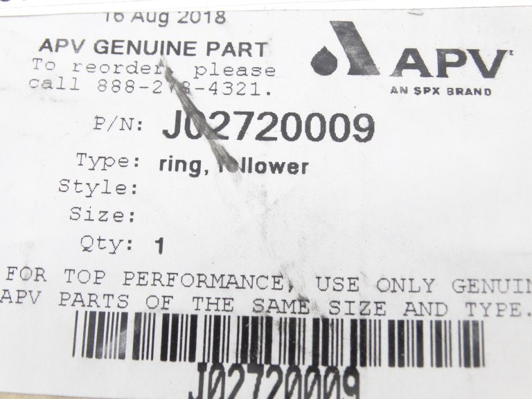 Apv J02720009 Spare Parts Kit