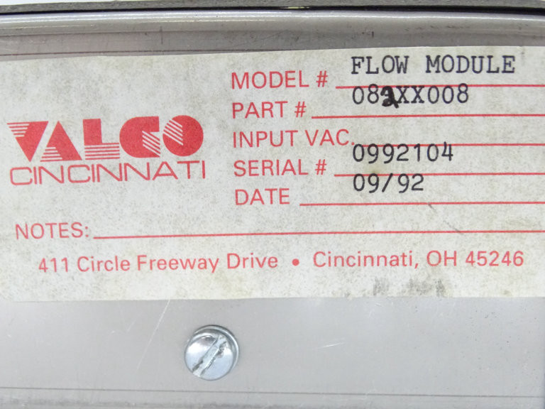Valco Cincinnati 082XX008 Temperature Controller