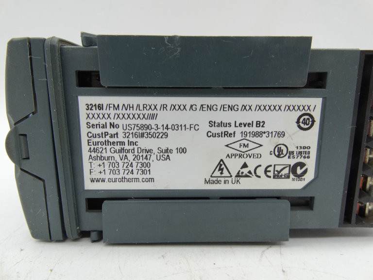 Invensys 3216I Control Panel