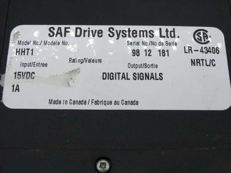 Saf Drives Systems HHT1 Control Panel