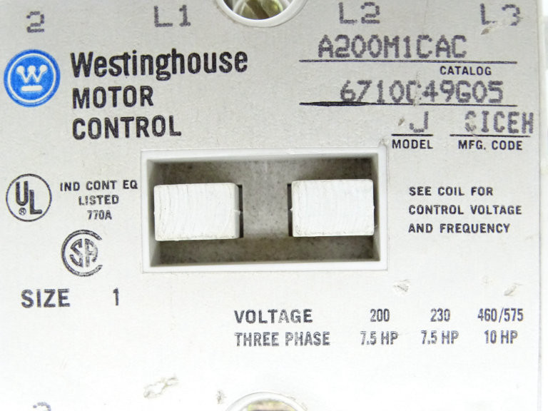 Eaton Corporation A200M1CAC Motor Starter