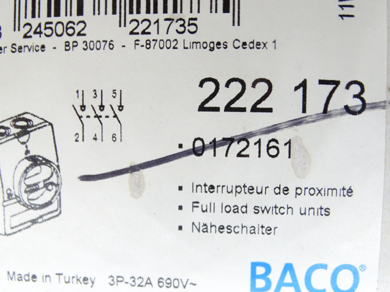 Baco Controls 222173 Switch
