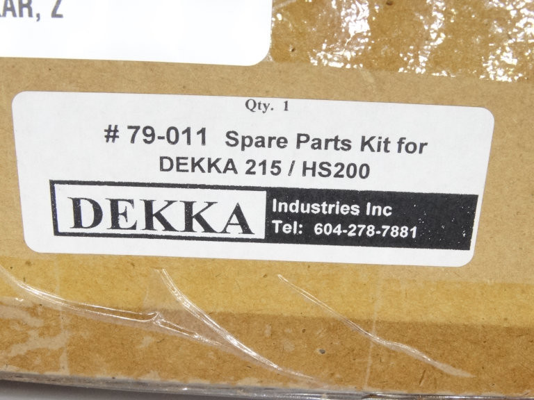 Dekka Industries 79-011 Spare Parts Kit