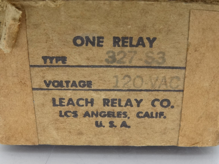 Leach Relay Co. 327-S3 Relay