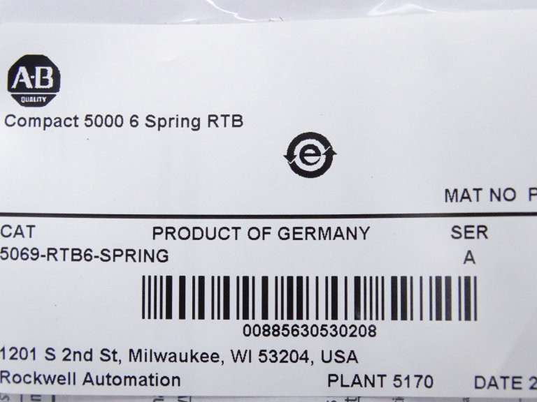 Allen Bradley 5069-RTB6-SPRING Series A Terminal Block