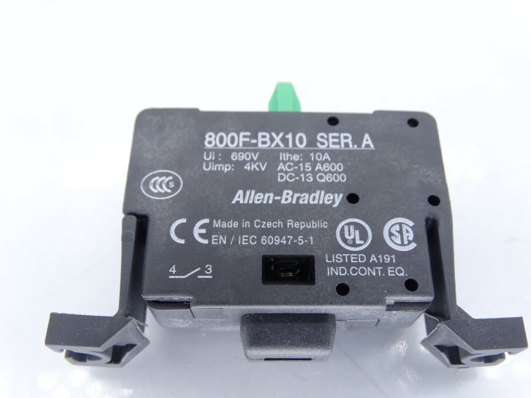 Allen Bradley 800F-BX10 Series A Contact Block