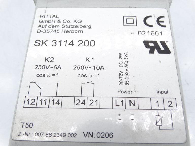 Rittal 3114200 Temperature Controller