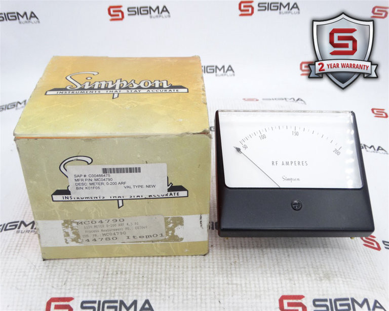 Simpson MC04790 Panel Meter