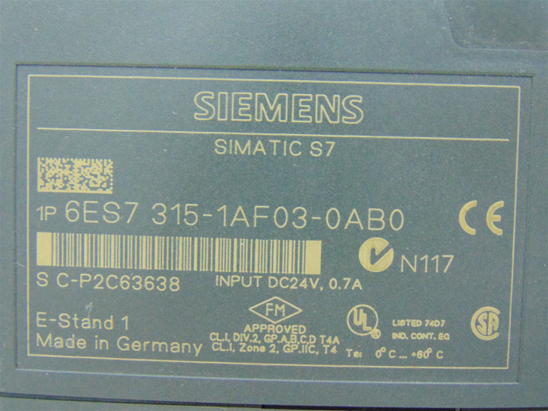 Siemens 6ES7315-1AF03-0AB0 PLC Processor