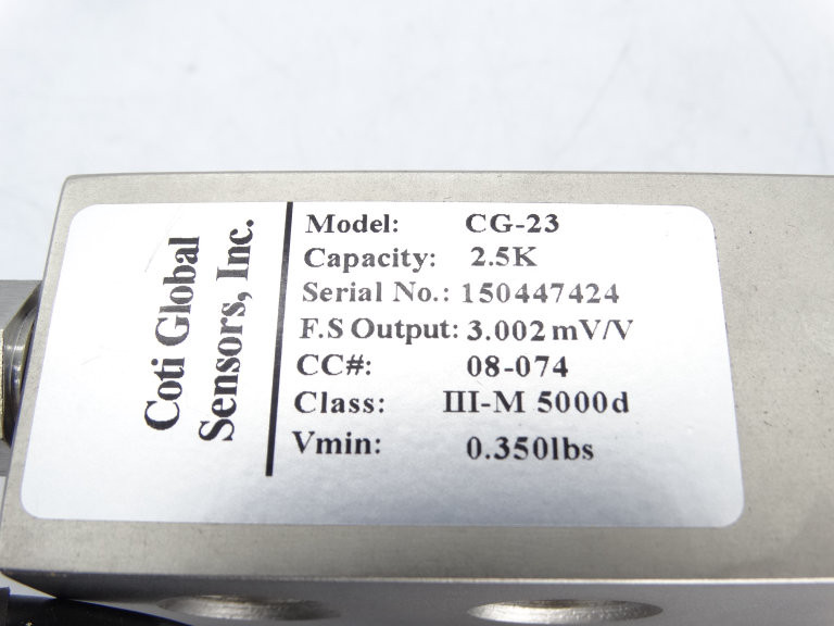 Coti Global Sensors Inc CG-232.5K Load Cell