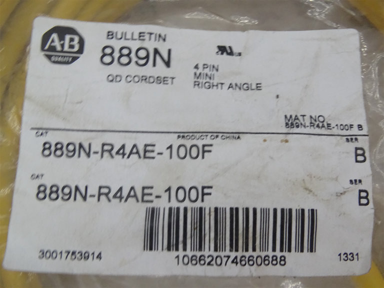 Allen Bradley 889N-R4AE-100F Series B Cable