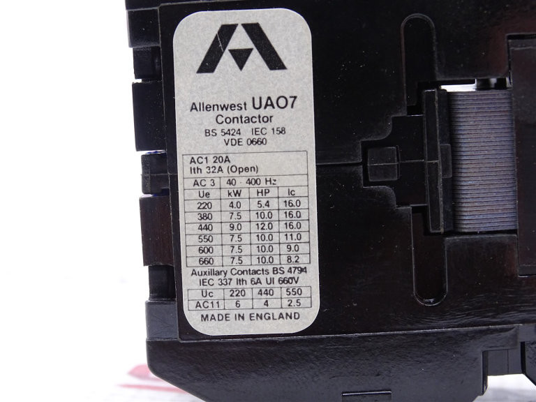 Allen West UA07A110-110/115V Contactor