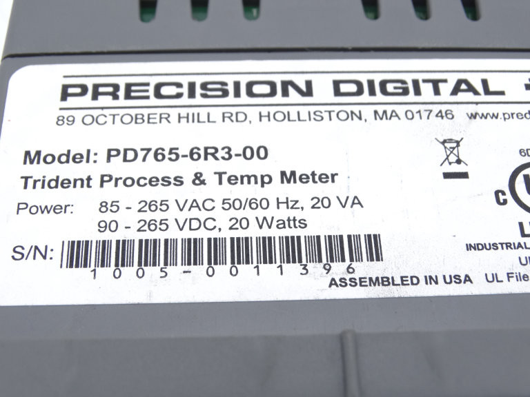 Precision Digital PD765-6R3-00 Panel Meter