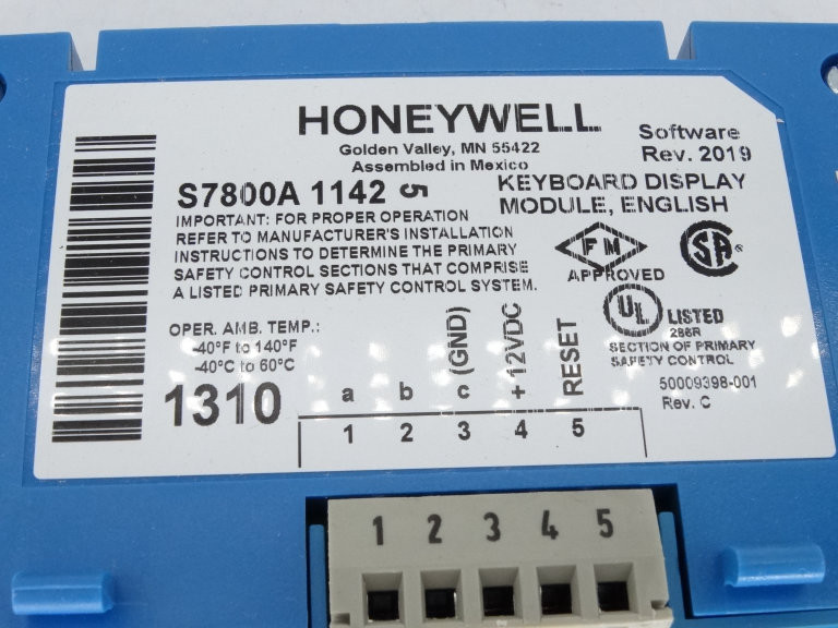 Honeywell S7800A-1142 Display