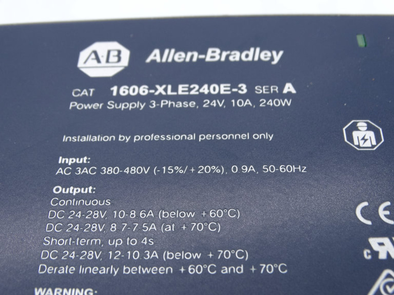 Allen Bradley 1606-XLE240E-3 Series A Power Supply