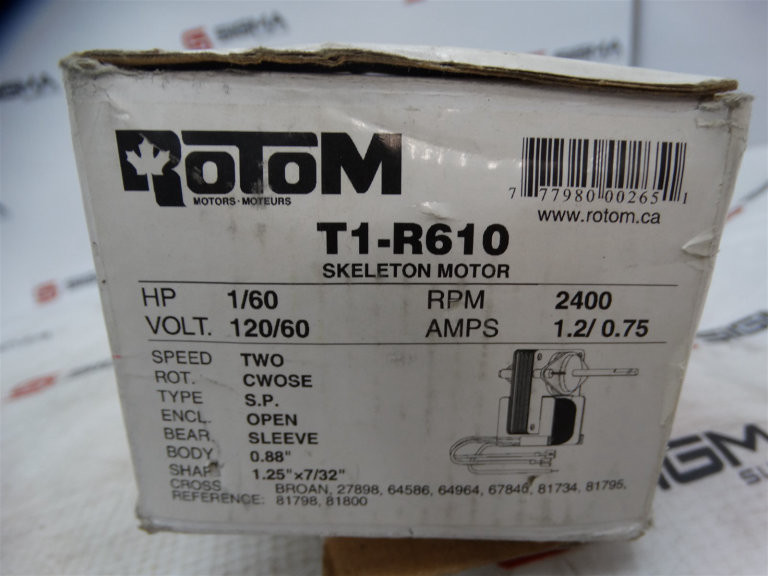 Rotom T1-R610 Motor