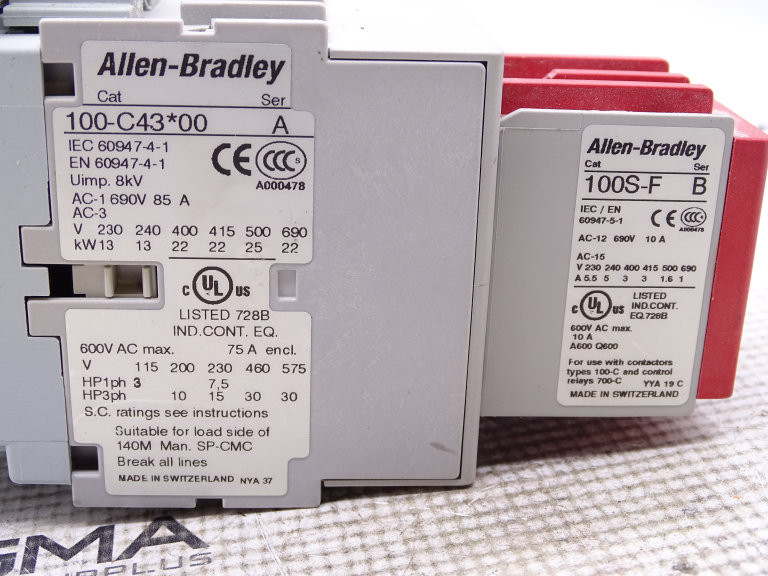 Allen Bradley 100S-C43D14C Series A Contactor