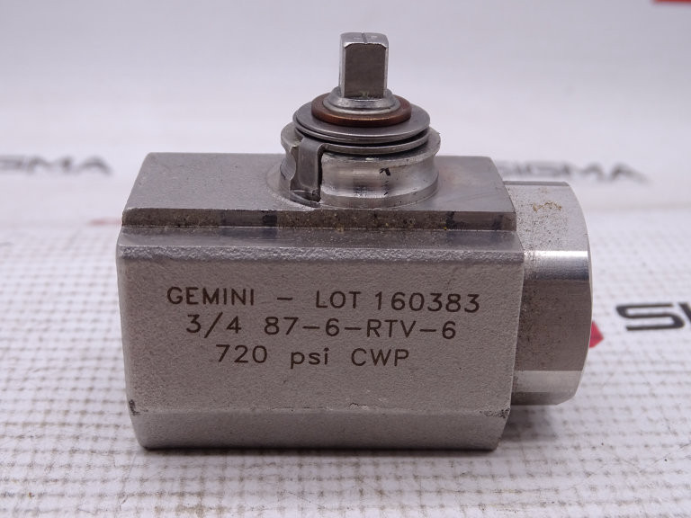 Gemini Valve 3/4 87-6-RTV-6 Valve