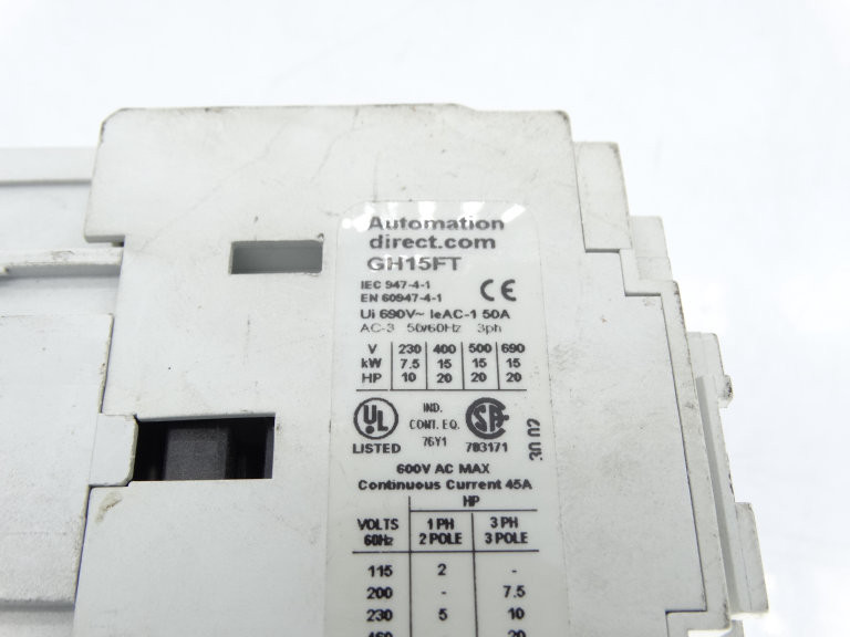 Automation Direct GH15FT-3-00A Contactor