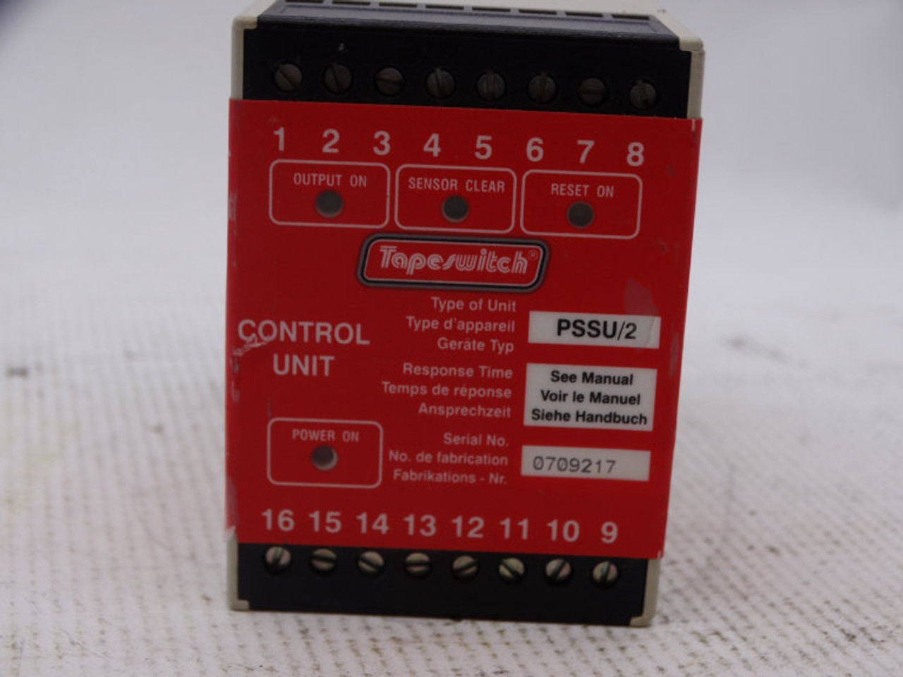 Tapeswitch Guardscan PSSU/2 Process Controller