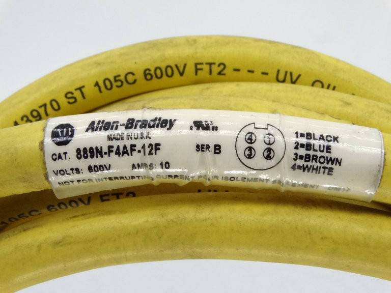 Allen Bradley 889N-F4AF-12F Series B Cable