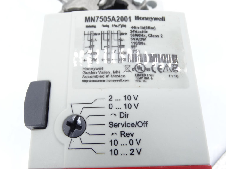 Honeywell MN7505A2001 Actuator