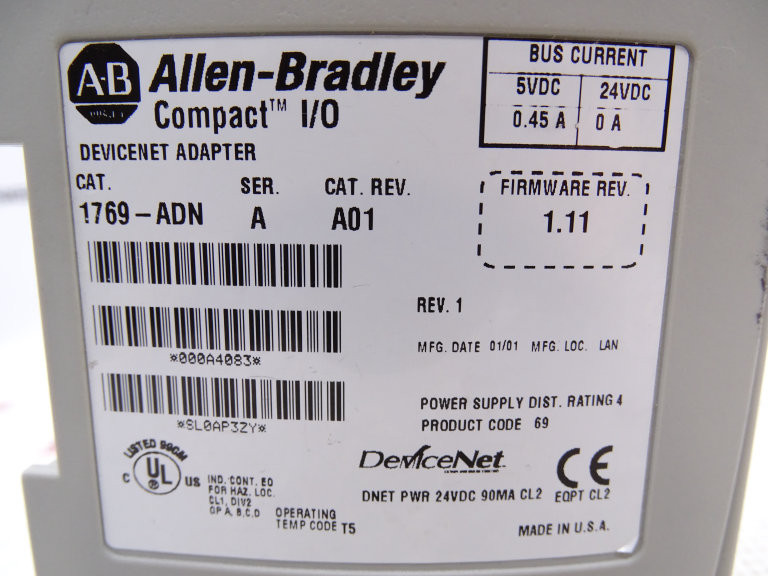 Allen Bradley 1769-ADN Series A PLC Module