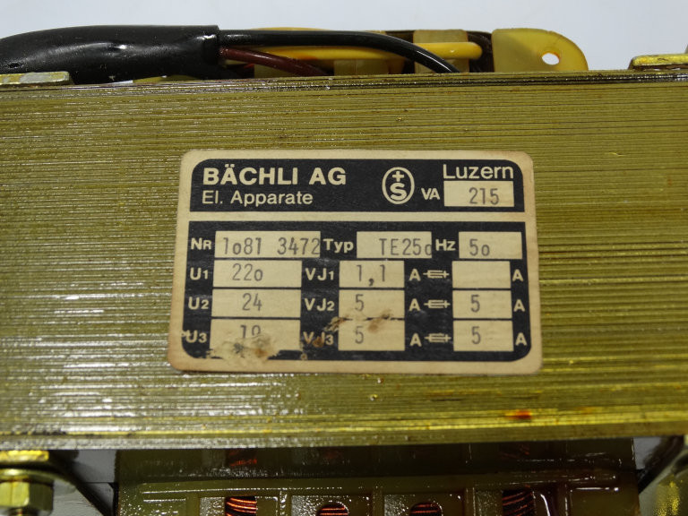 Bachli Ag 1081 3472 Transformer