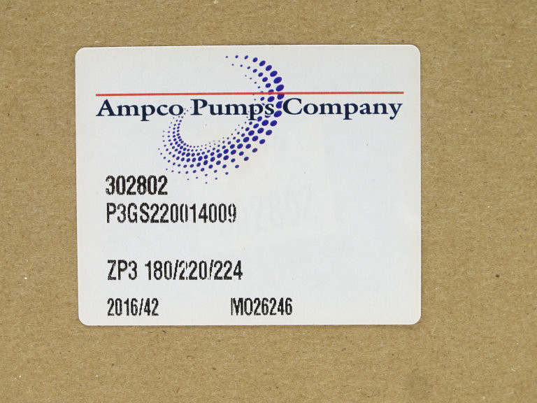 Ampco Pumps Co P3GS220014009 Spare Parts Kit
