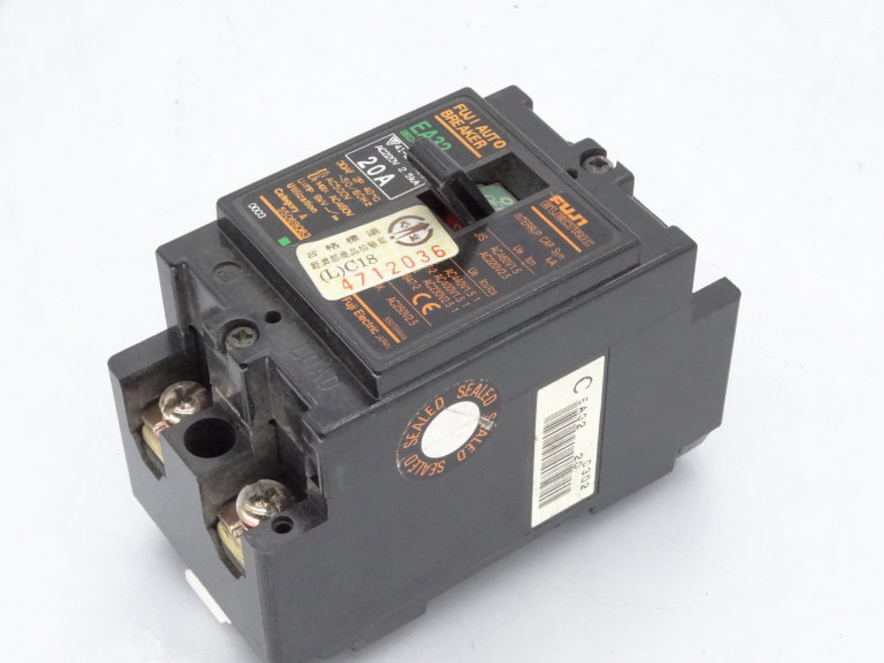 Fuji Electric EA32-BB2AEA-020 Circuit Breaker