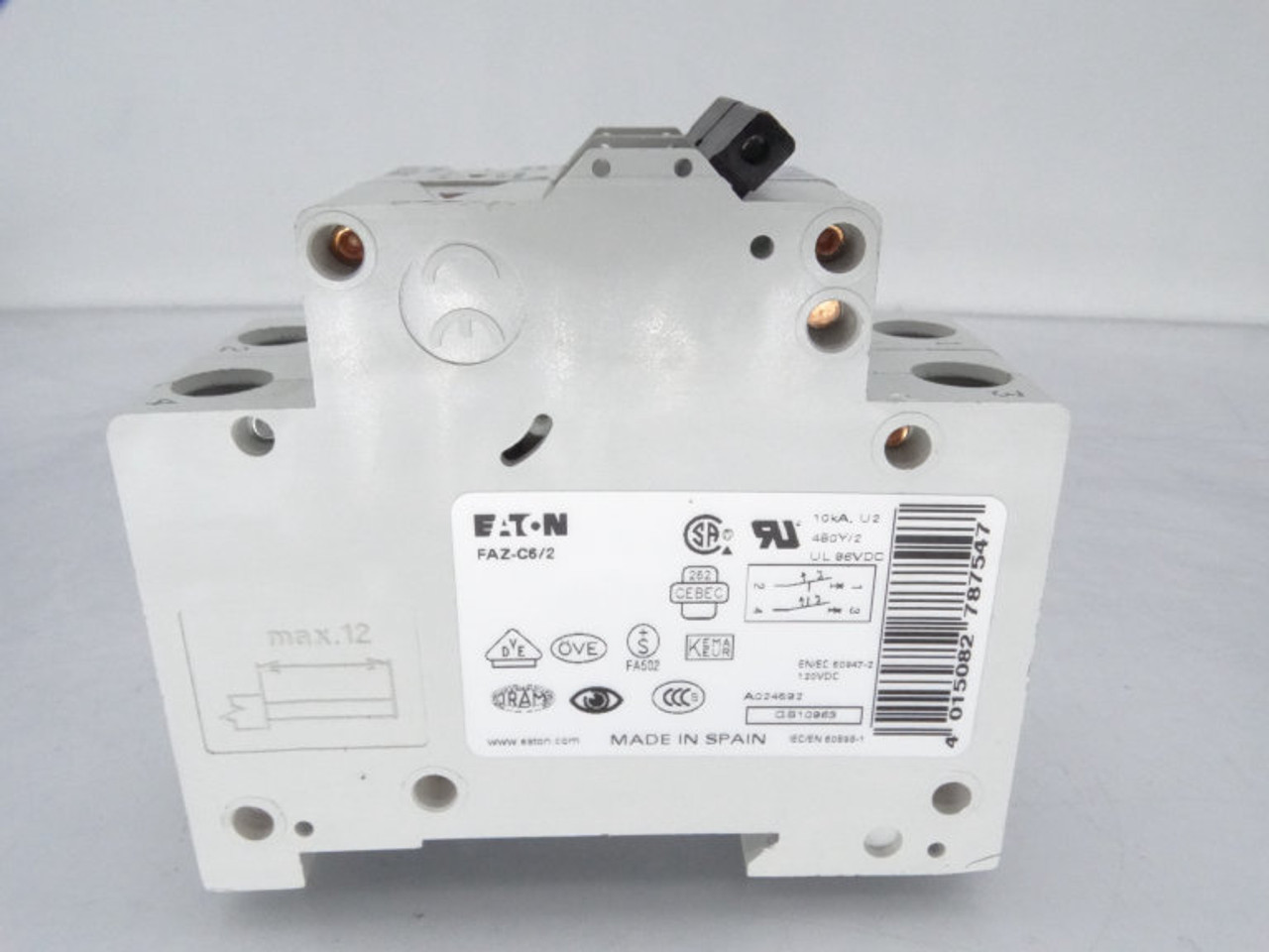 Eaton Corporation FAZ-C6/2 Circuit Breaker