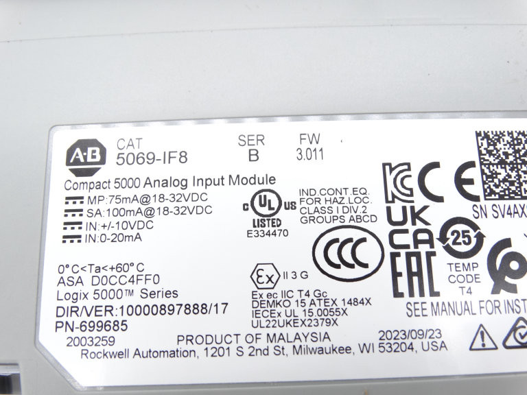 Allen Bradley 5069-IF8 Series B PLC Module