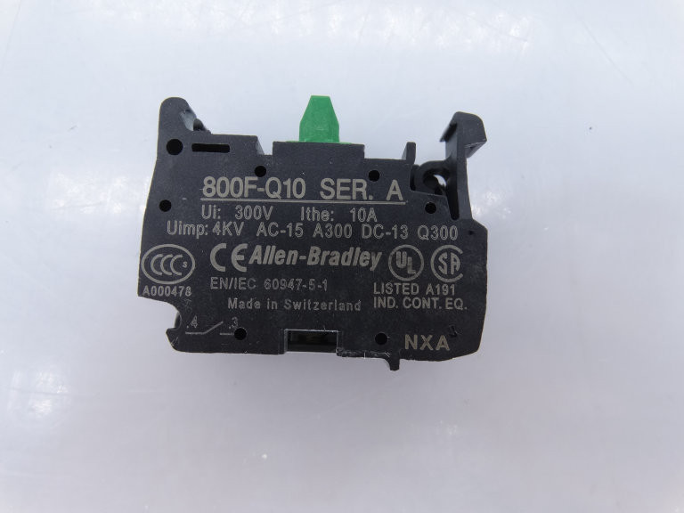 Allen Bradley 800F-Q10 Series A Contact Block