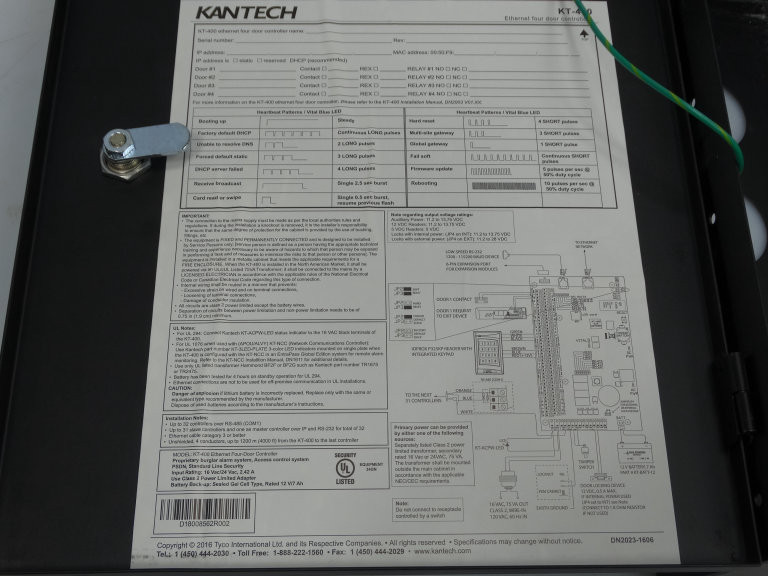 Tyco KT-400 Enclosure