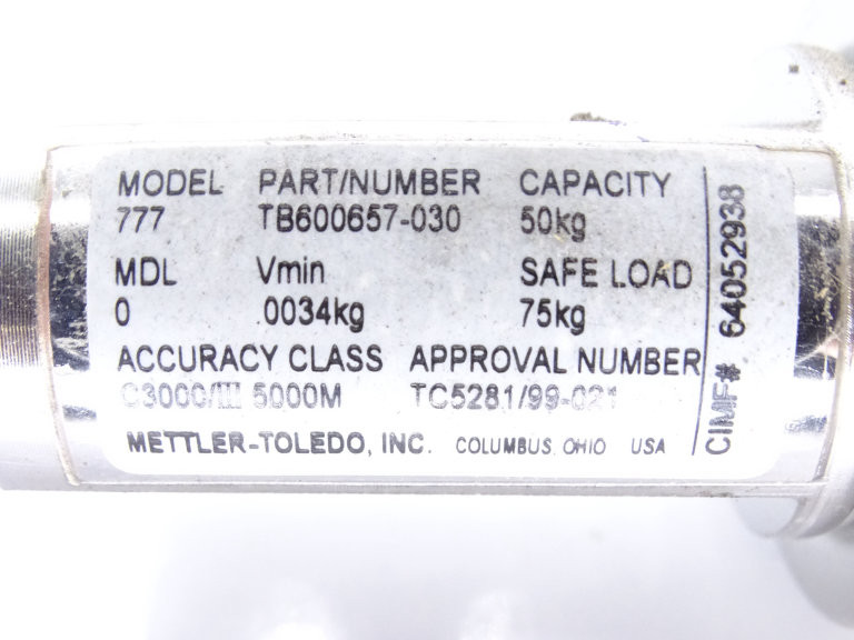 Mettler Toledo TB600657030 Load Cell