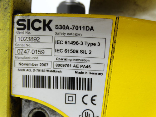 Sick 1023892 Safety Laser Sensor