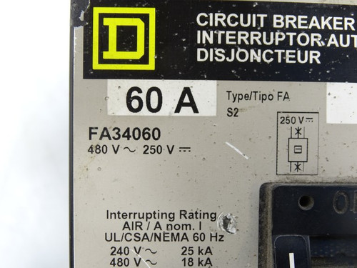 Schneider Electric FA34060 Circuit Breaker
