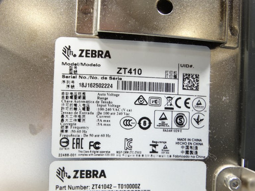 Zebra ZT410 Printer