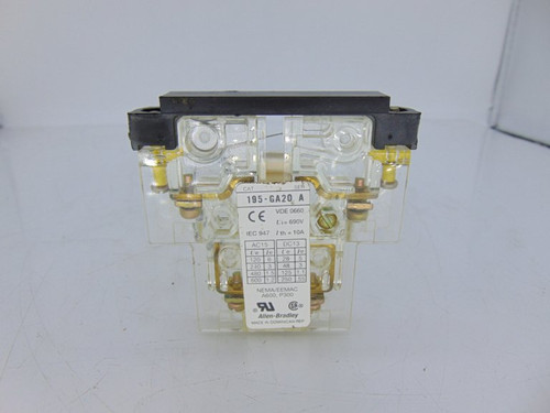 Allen Bradley 195-GA20 Series A Contact Block