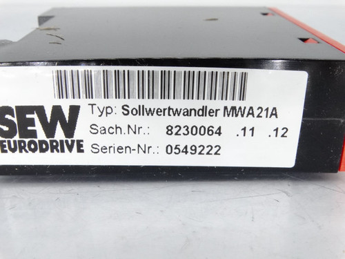 Sew Eurodrive MWA21A PLC Module