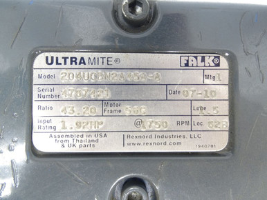 UltraMite 204UCBN2A45A-A Gear Reducer