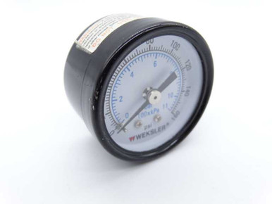 Weksler Glass Thermometer Corp 100XKPA Gauge