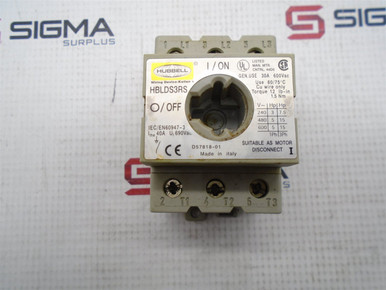 Hubbell HBLDS3RS Switch