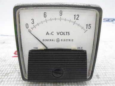 General Electric AW-91 Panel Meter