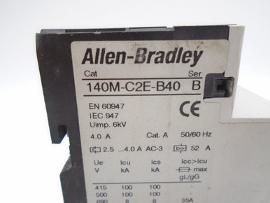 Allen Bradley 140-C2E-B40 Series B Motor Starter