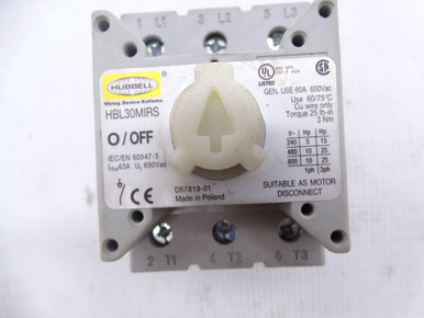 Hubbell HBL30MIRS Motor