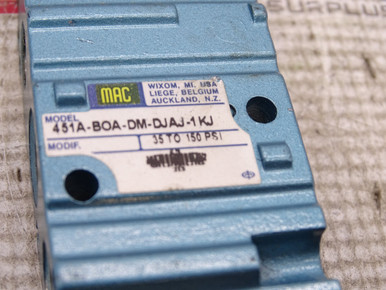Mac Valves Inc 451A-B0A-DM-DJAJ-1KJ Valve