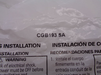 Eaton Corporation CGB193 SA Fitting